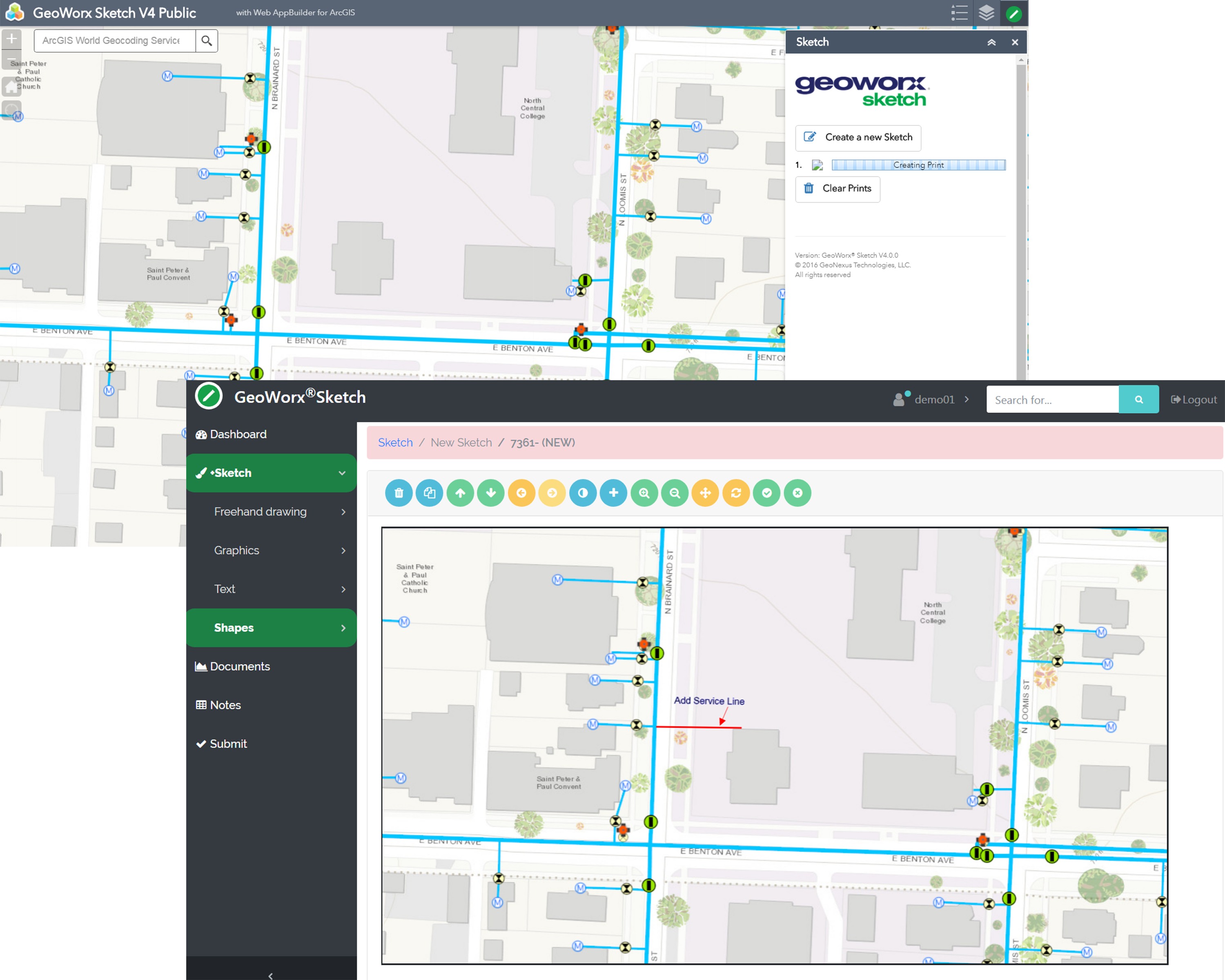 GeoWorx Sketch - GeoNexus Technologies